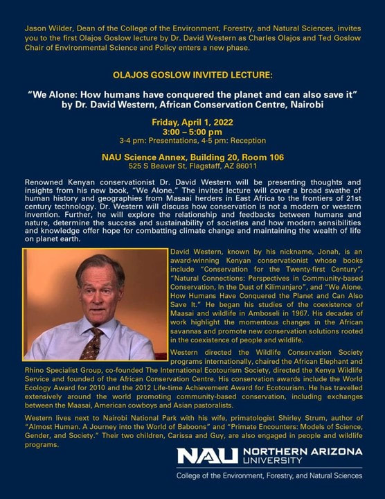 Olajos Goslow Invited Lecture – David Jonah Western